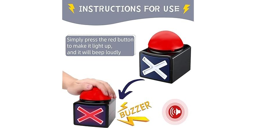 Answer Buzzer Game Buzzer with Lights