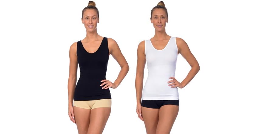 Body Beautiful 2PK Reversible Tanks