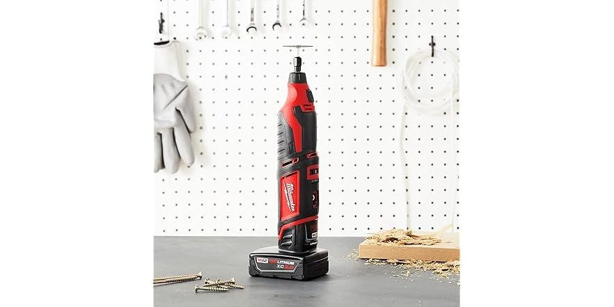 Milwaukee 2460-20 Cordless Rotary Tool, 12.0V Red With Bl (Open Box)
