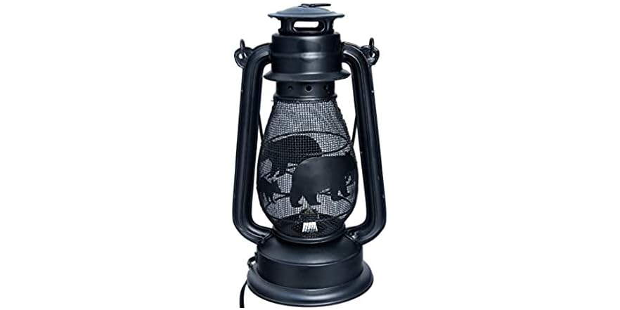 Rustic Metal Mesh Electric Lantern