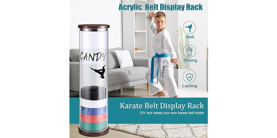 2 PC Belt Displays with 6 Sticker Sheets