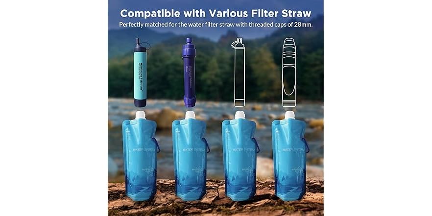 Membrane Collapsible Water Bottle Packs