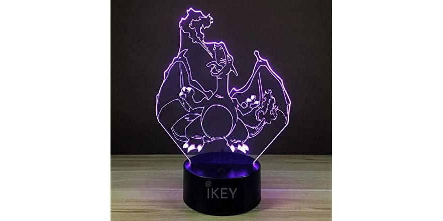 IKEY 3D Illusion LED Night Light,7 Colors G