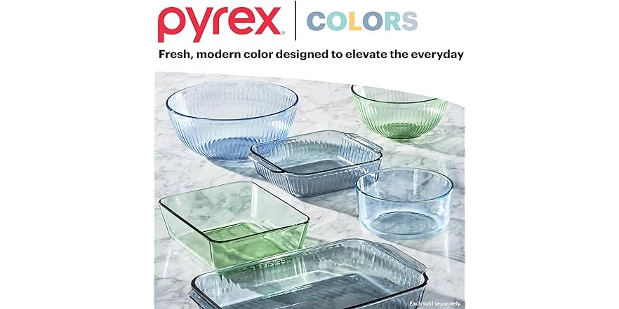 Pyrex Tinted (4-PC) Container Set