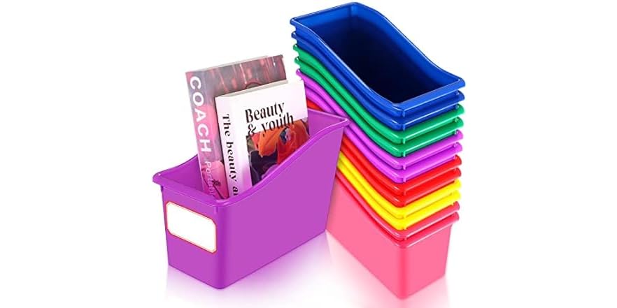 12 Pieces Magazine Book Folder Bins
