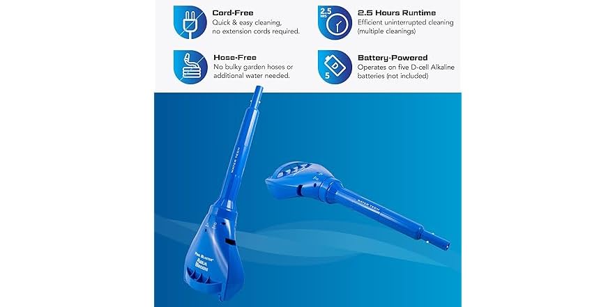 Pool Blaster Aqua Broom XL Ultra Cordless Pool Cleaner (Open Box)