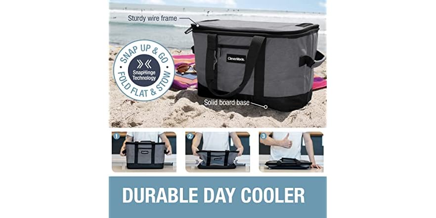 CleverMade Collapsible Cooler Bag: 30L