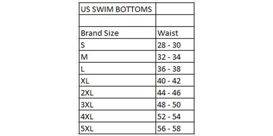 Kanu Surf Size Chart