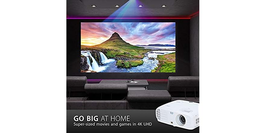 ViewSonic 4K Home Theater Projector w/ Dual HDMI