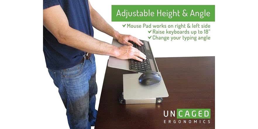 WorkEZ Adjustable Keyboard and Mouse Tray
