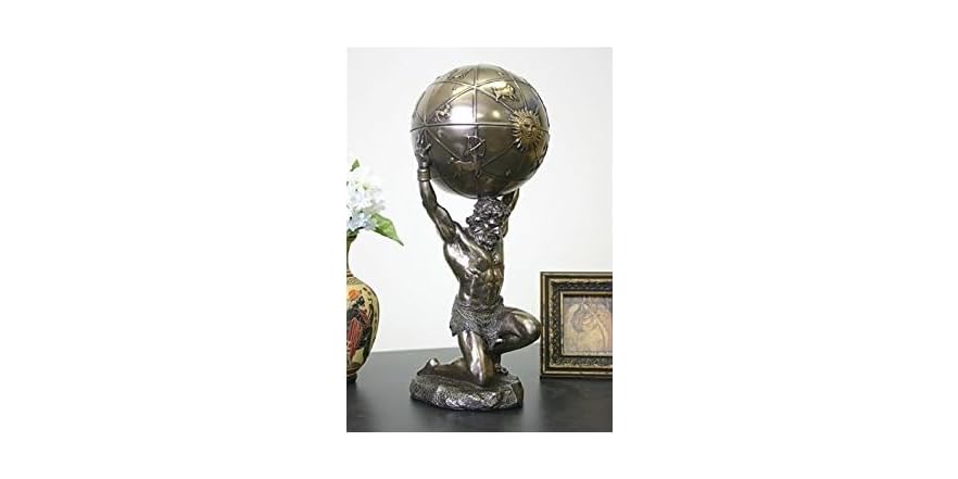 Atlas Holding World Greek Statue