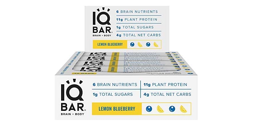 IQ BAR Brain + Body Bars, 12 Count
