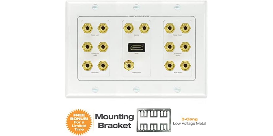 Mediabridge Home Theater Wall Plate