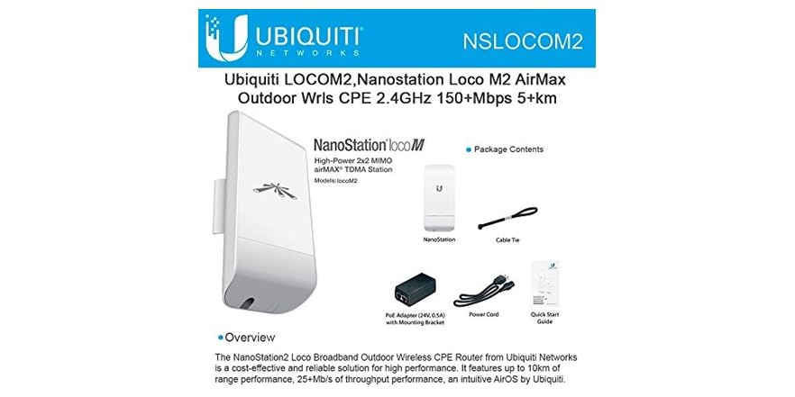 Ubiquiti NanoStation loco M2 Wireless Access Point AirMax