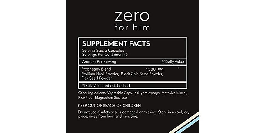 Zero for Him Dietary Fiber Supplement