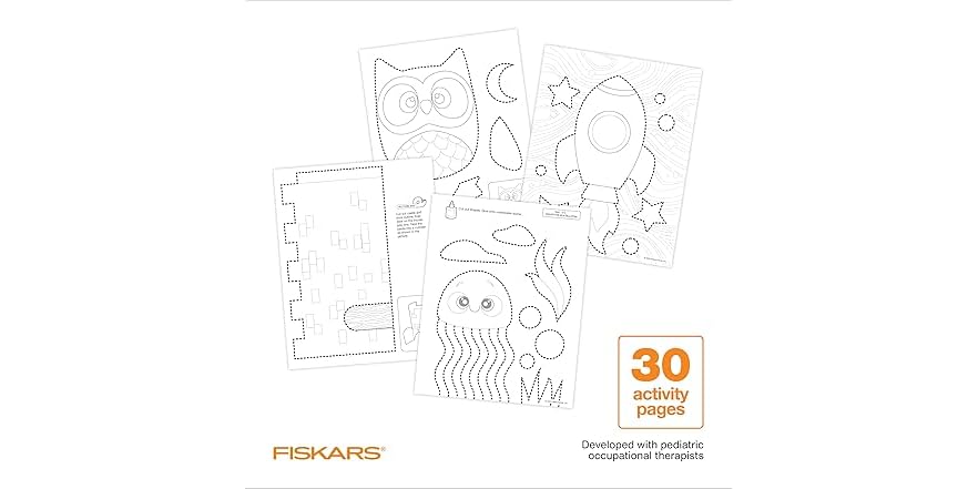 Fiskars Cut & Create Activity Book & Scissors