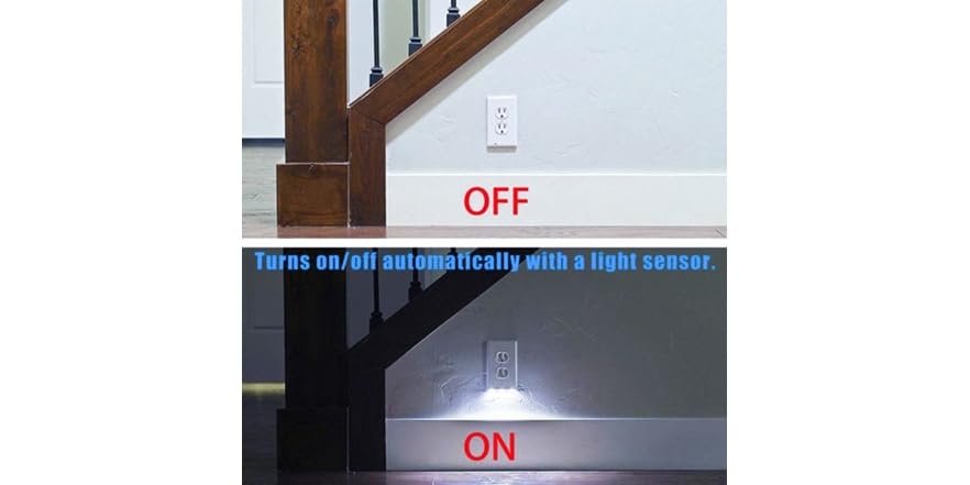5-Pack Outlet Cover w/ Built-In LED Night Light