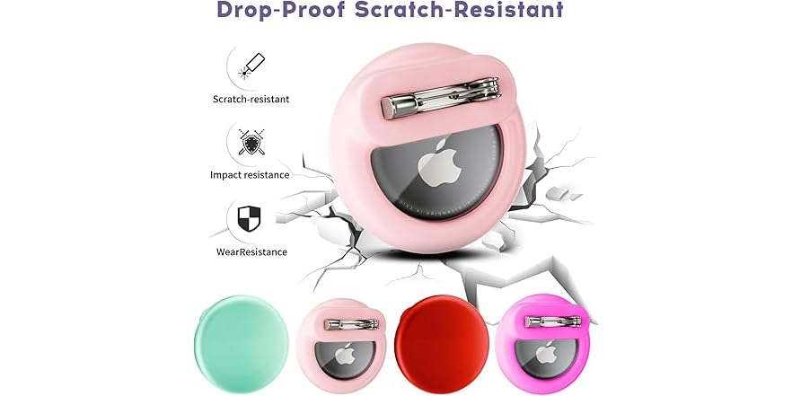 FlyCoco AirTag 4 Pack Hidden Case for Apple, Air Tag Holder