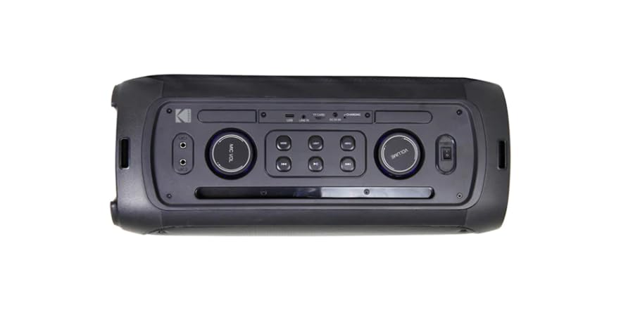 KODAK 6.5" Double-Woofer Multi-Input Party Speaker w/ Mic