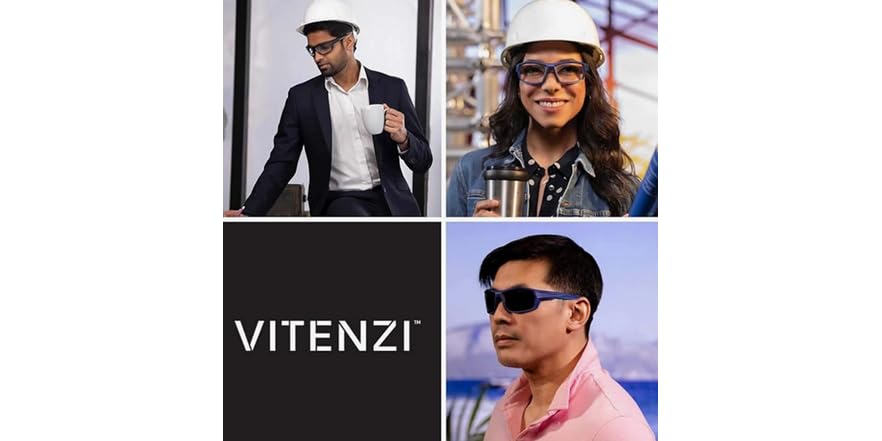 VITENZI Lecce Bifocal Safety Glasses with Readers