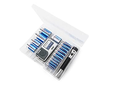 Alkaline Battery Variety Pack with Radio & Flashlight