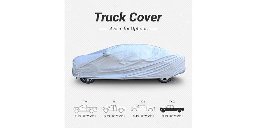 Tecoom Hard Shell Truck Car Cover