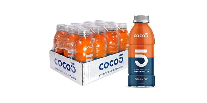 (12 Pack) Coco5 Clean Sports Hydration Orange Flavor
