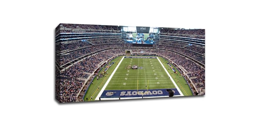 NFL 40x22 Football Stadium Canvas