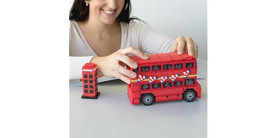 Perler London Bus 3D Fused Bead Kit