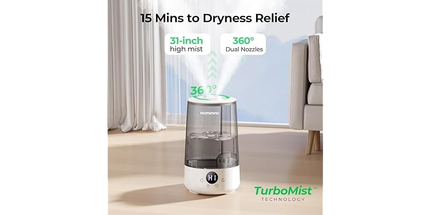 Homvana 3.6L Cool Mist Humidifier