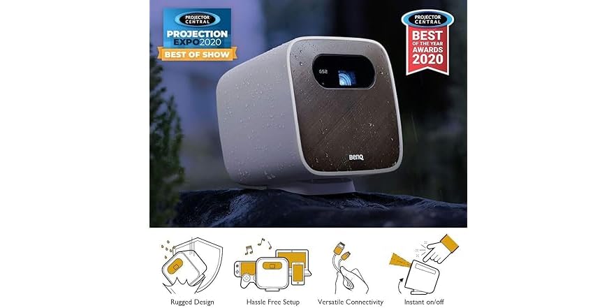 BenQ GS2 Wireless Mini Portable Outdoor Projector (Factory Reconditioned)