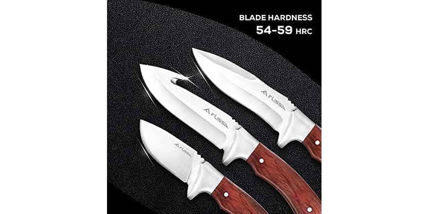 FLISSA Hunting Knife Set, 3-Piece