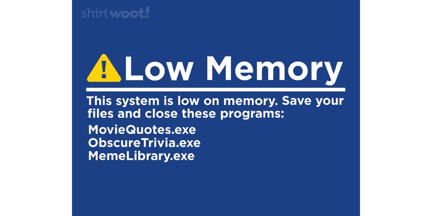 Error Low Memory