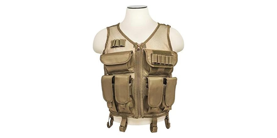 NcSTAR Vism Mesh Tactical Vest - Tan