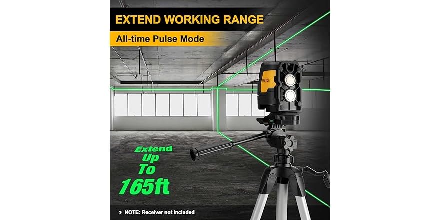Prexiso Laser Level with Tripod, IP54 Professional