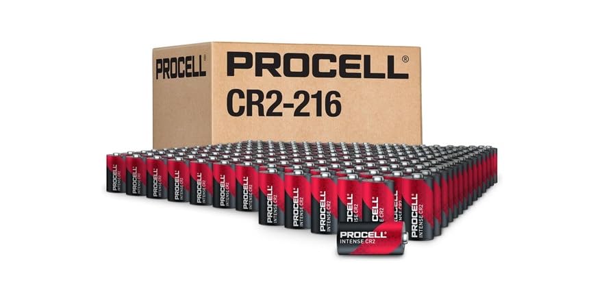 (216 Batteries) PROCELL High Power Lithium CR2 3V Batteries