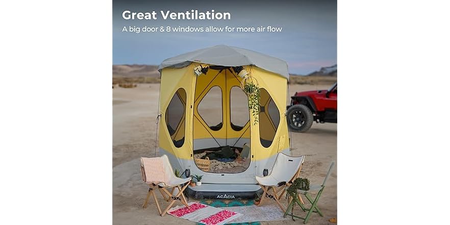 Space Acacia 2-3 Person Pop Up Tent 6'10''