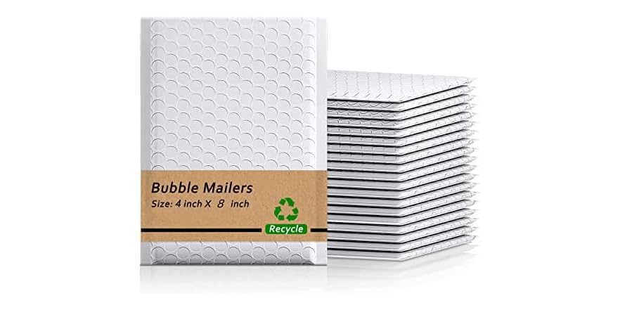 Bubble Mailers 4x8"es 100pcs