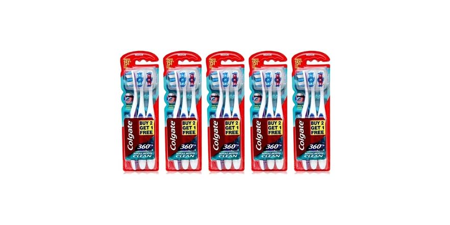 Colgate 360 Medium Toothbrushes