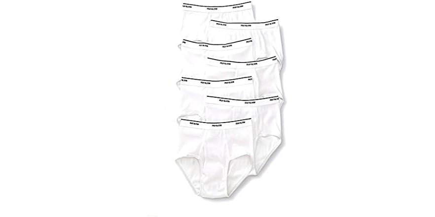 Mens Full Cut Cotton White Briefs