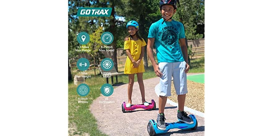 Gotrax NOVA Hoverboard with 6.5" LED Wheels (Open Box)