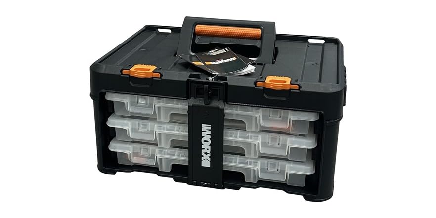 Worx Stack N' Roll 3-Drawer Storage Organizer
