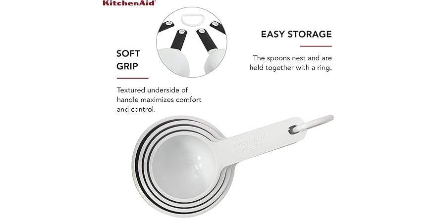 KitchenAid Measuring Cups, Set Of 4, White