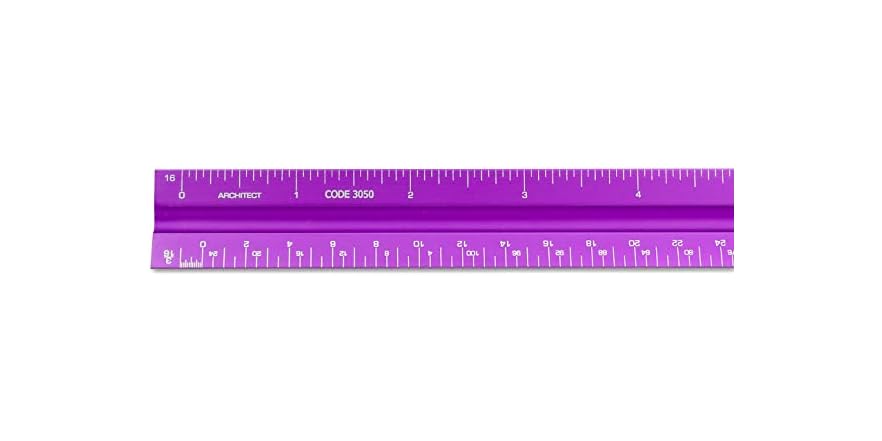 Aluminum Architect Solid Drafting Scale