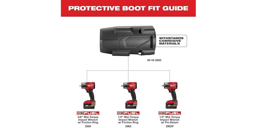 Milwaukee 49-16-2960 M18 Fuel Torque Impact Boot