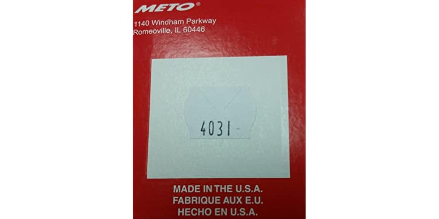 Meto 2200/2 White MPTP Labels