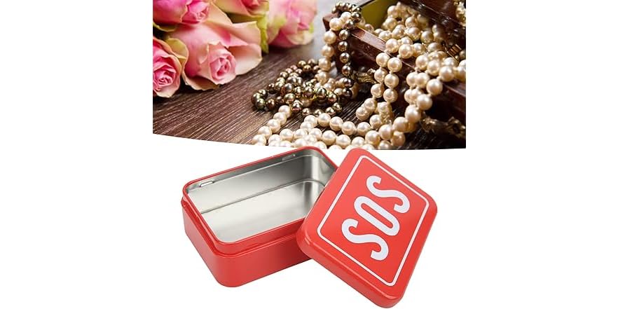 OUKENS 2 Pack Mini SOS Survival Iron Box