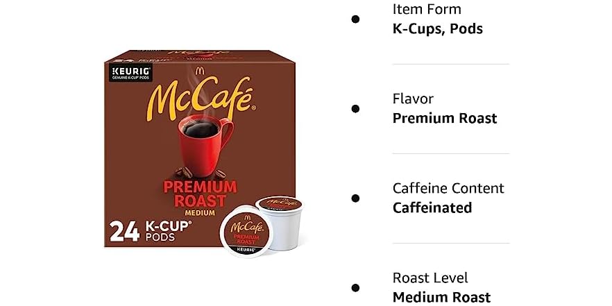 McCafe Premium Roast K-Cup, 24/bx