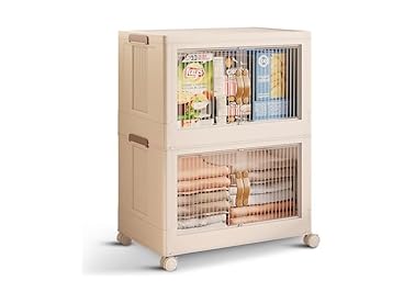 STORAGEBUD 2 Tier Large Stackable Storage Bins