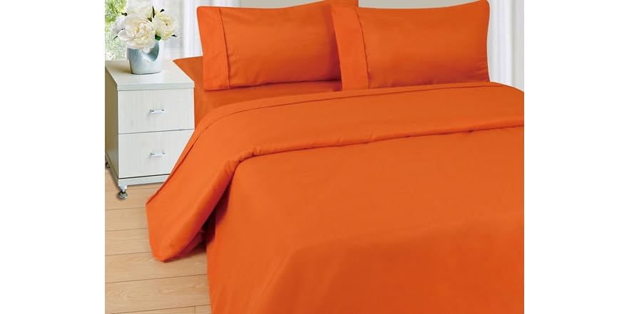 Lavish Home Sheet Set - Rust - 3 Sizes